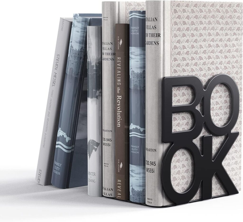 Decorative Metal Book Ends - Australian Authors & their Books